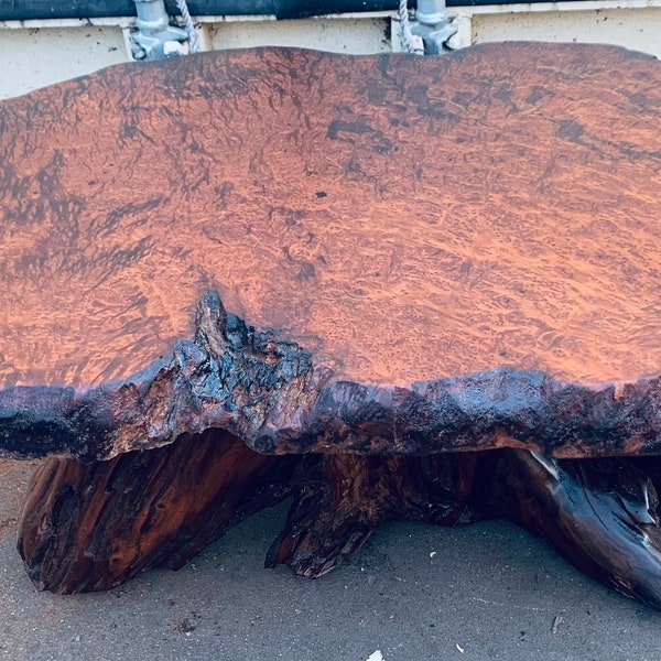 Burl Wood Table - Etsy