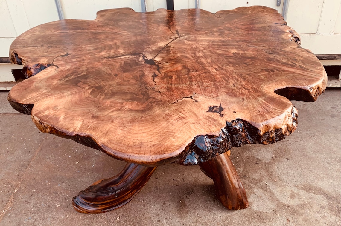 Walnut Burl Dinner Table - Etsy