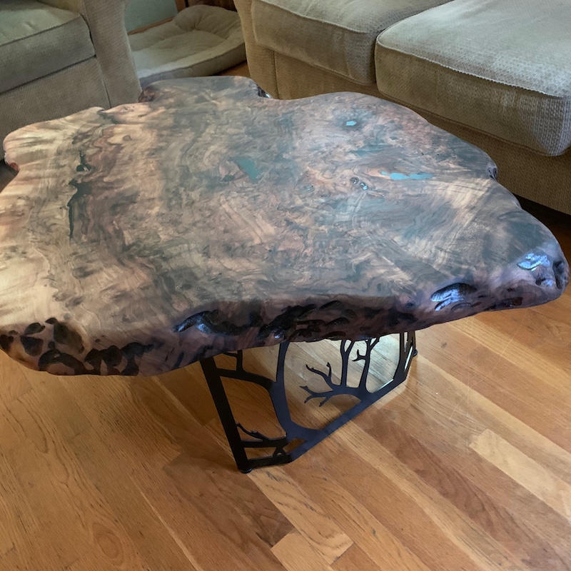 Burl Wood Table - Etsy