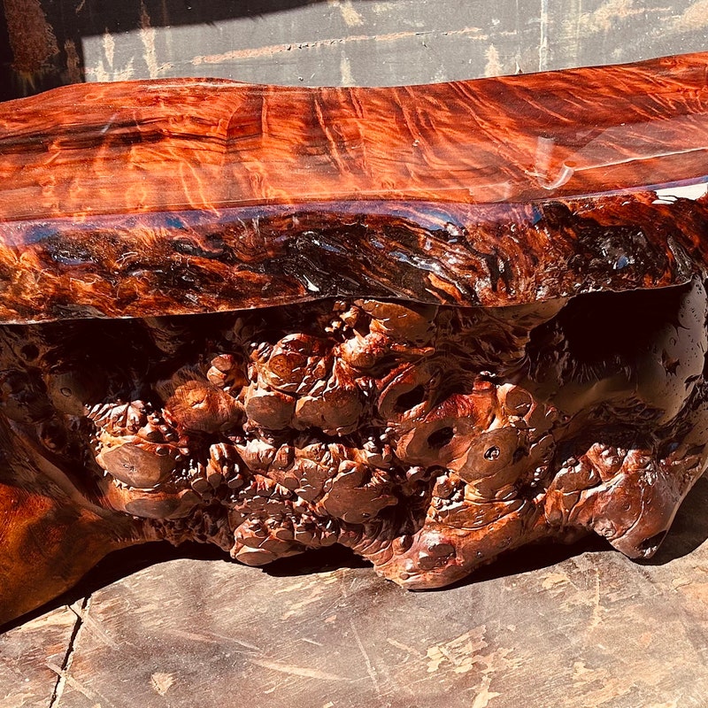 Burl Wood Table - Etsy