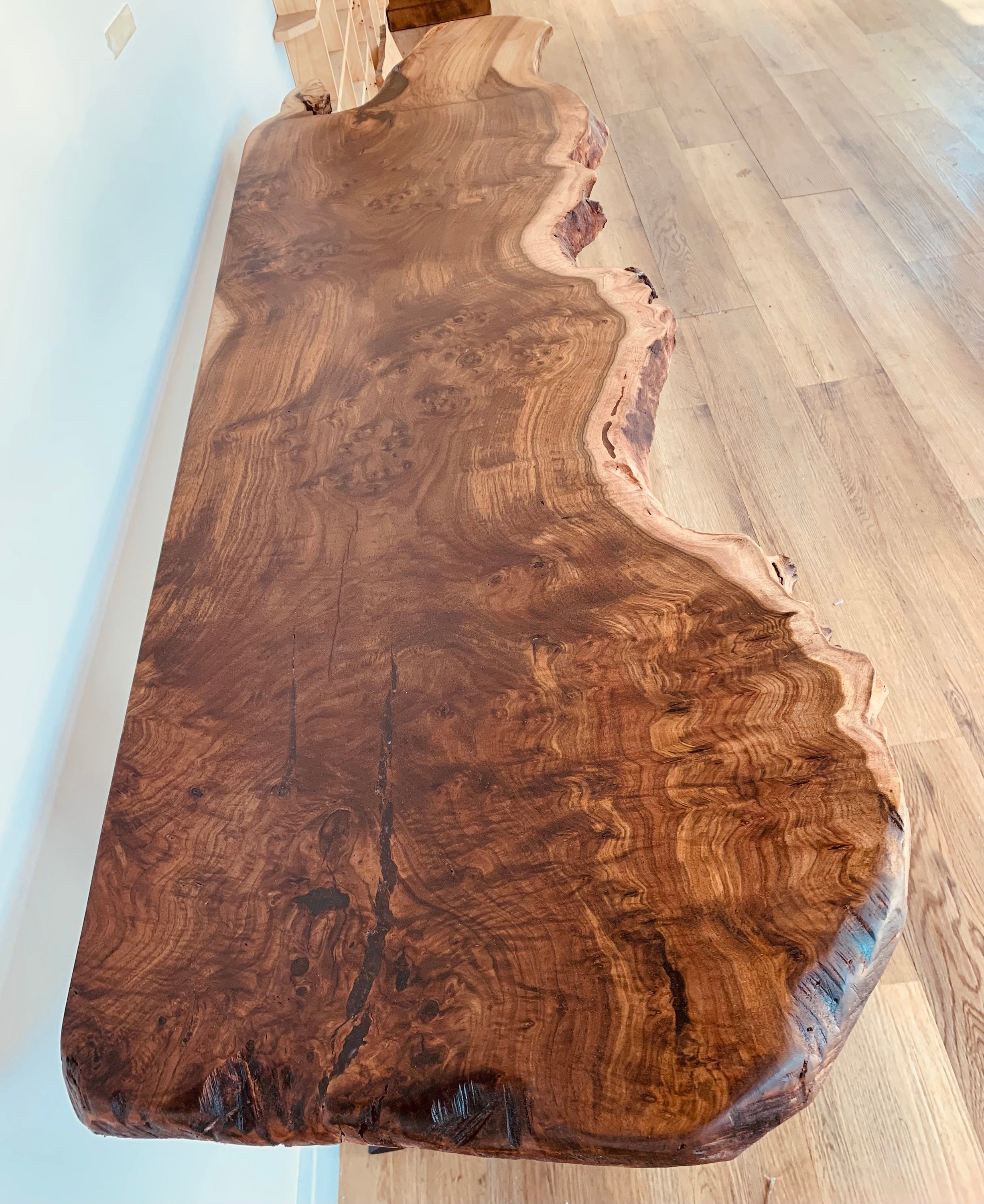 Walnut Burl Entry Way or Sofa Table - Etsy