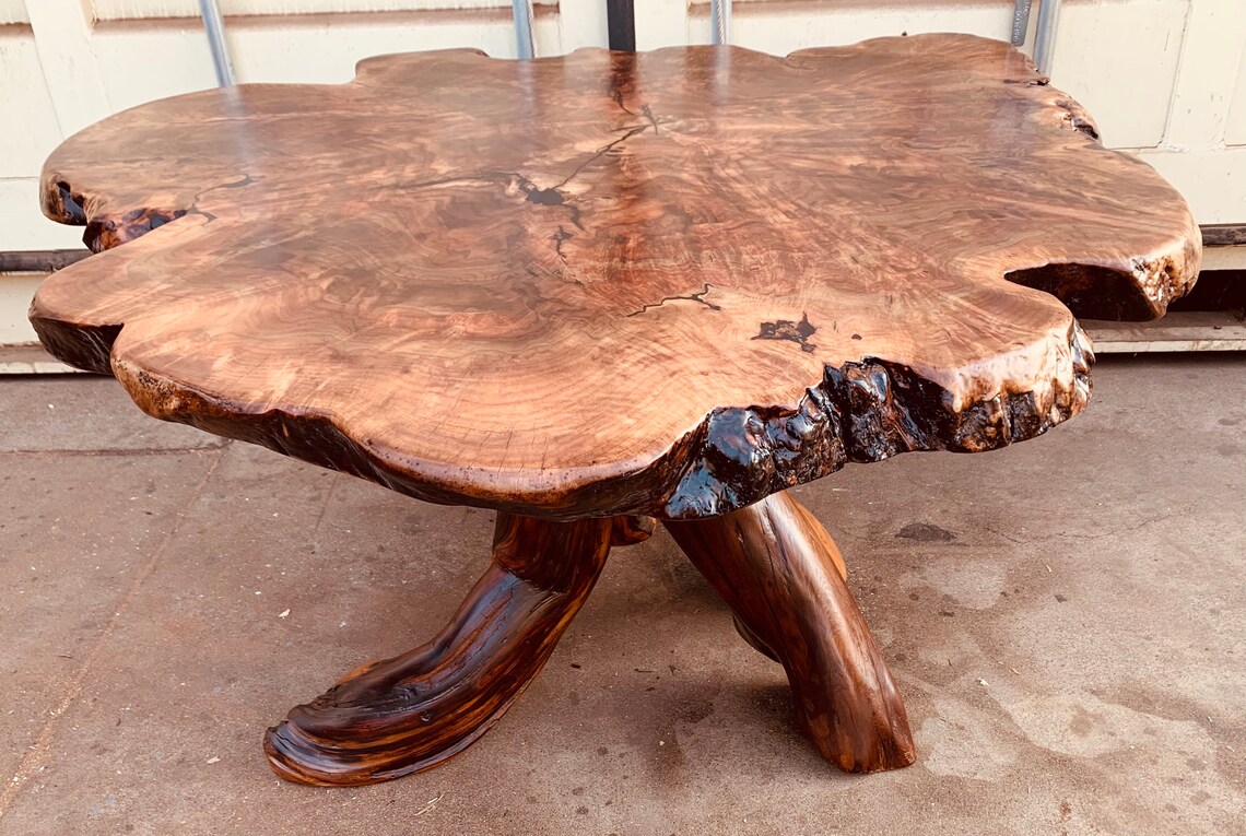 Walnut Burl Dinner Table - Etsy