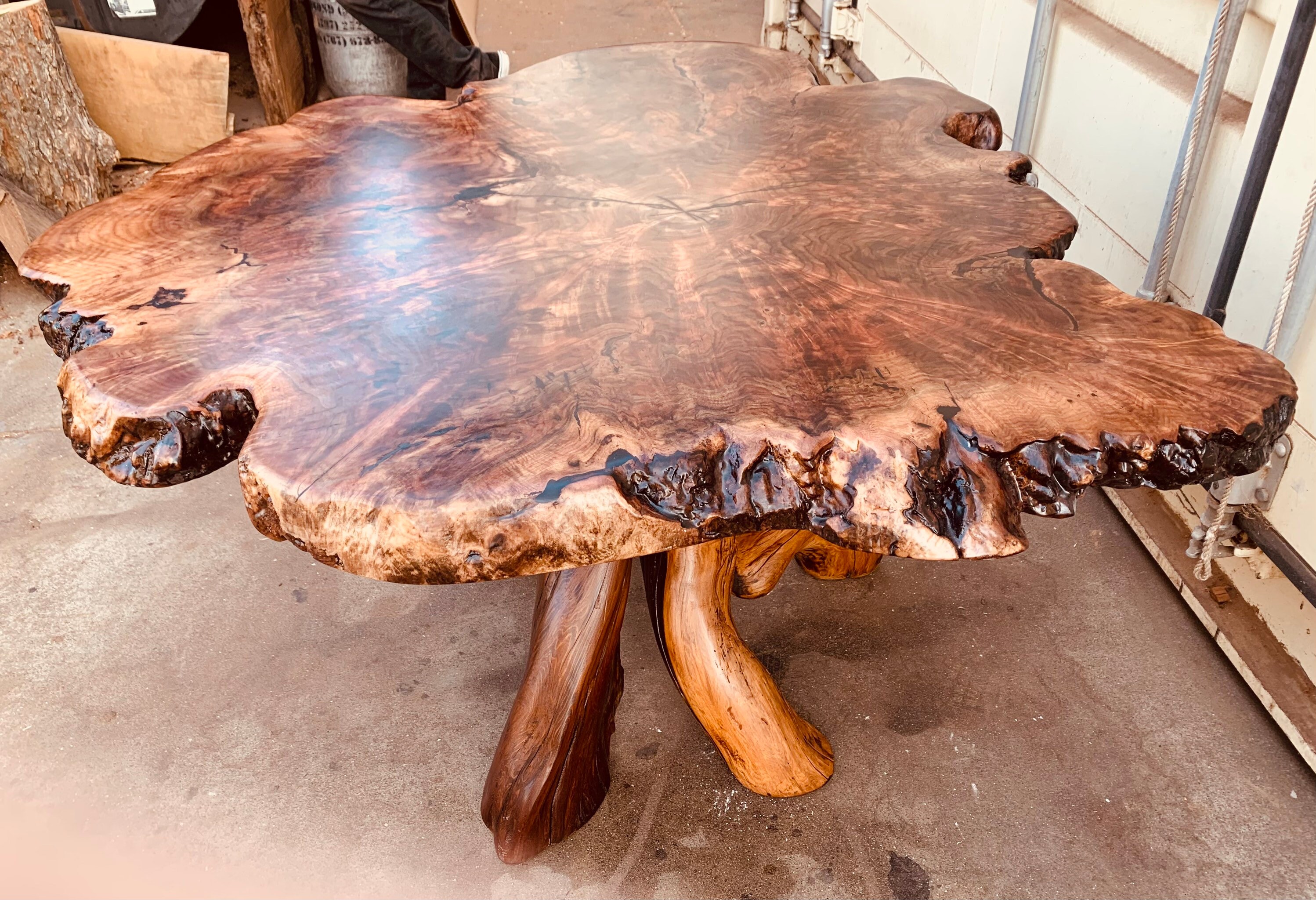Walnut Burl Dinner Table - Etsy