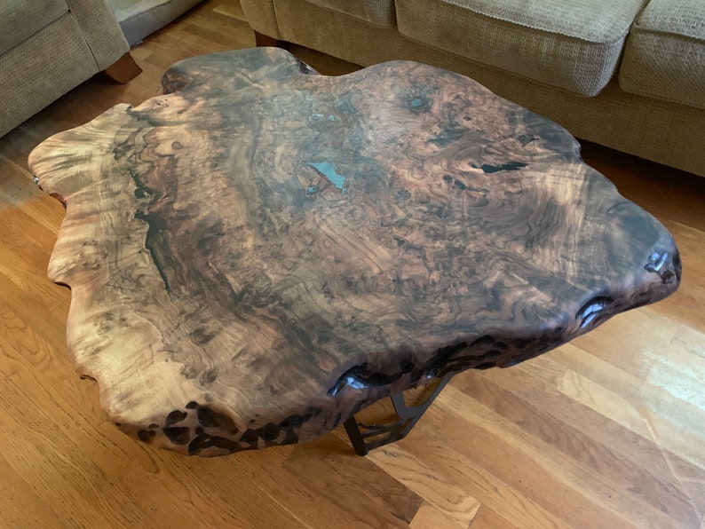 Walnut Burl Coffee Table - Etsy