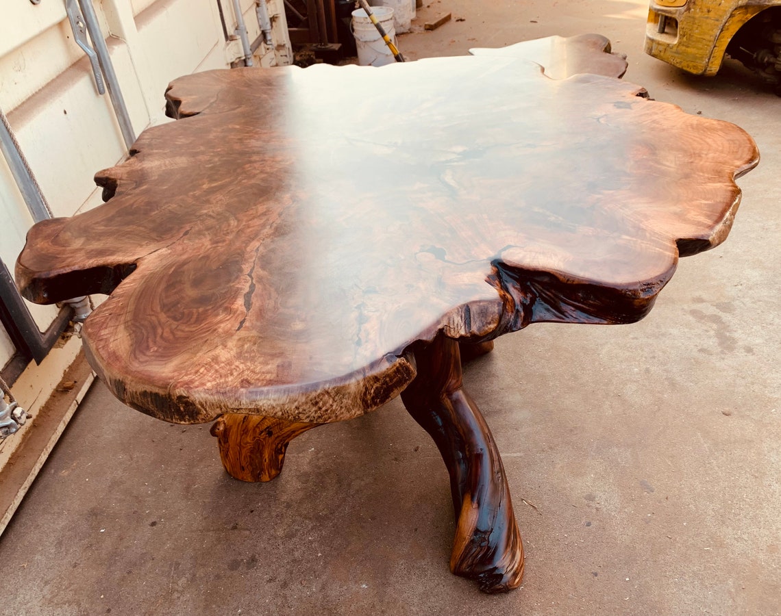 Walnut Burl Dinner Table - Etsy