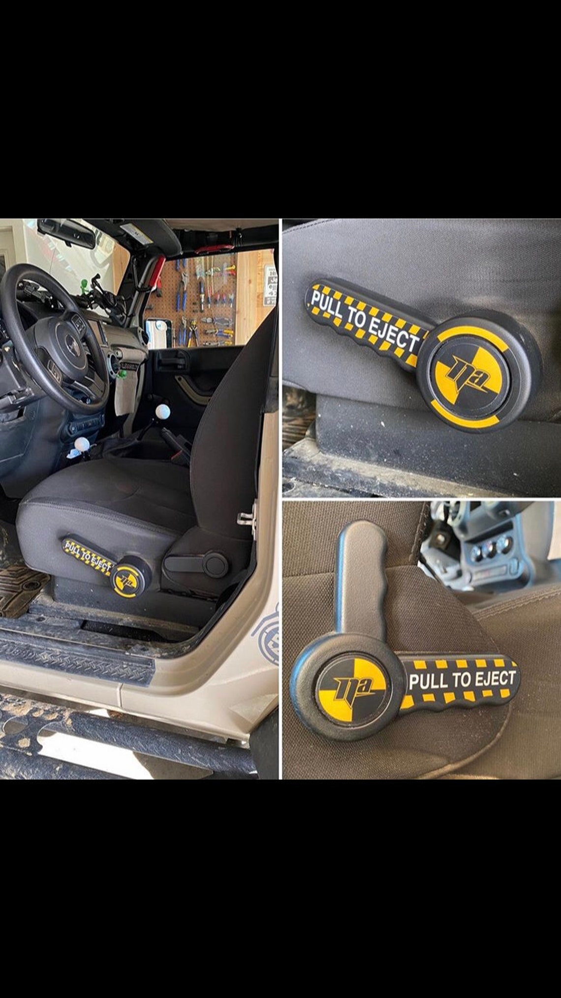 Pull to Eject Decal Kit for 2007-18 Jeep Wrangler JK/JKU - Etsy
