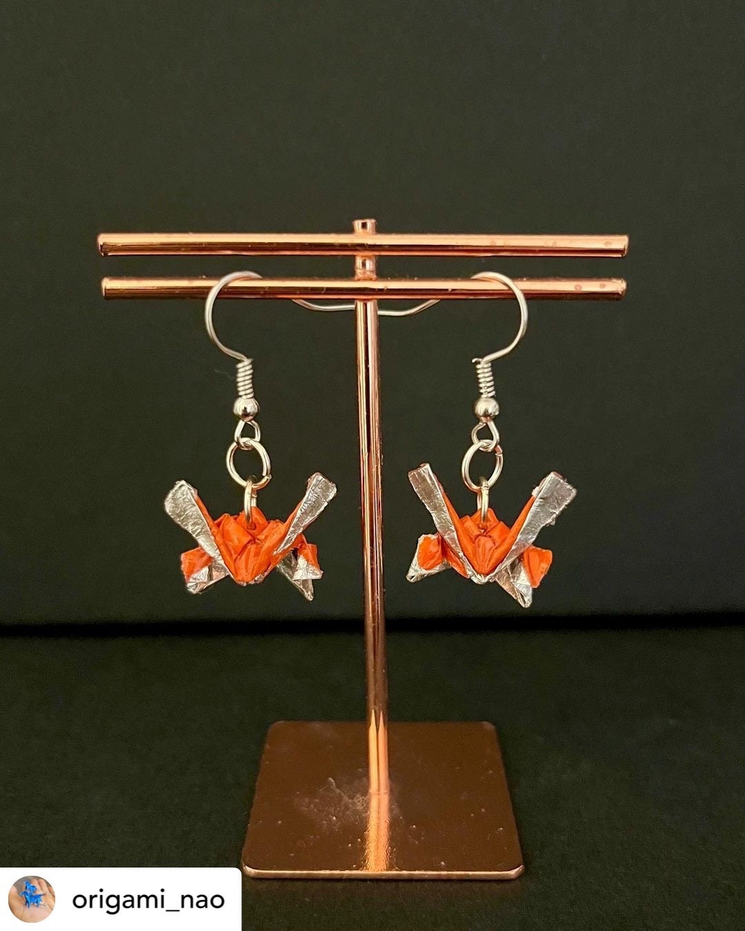 Handmade Origami Kabuto (samurai Helmet) Earrings - Etsy