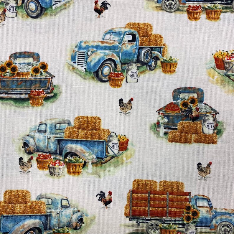 Farm Theme Style Fabric Made of 100% Cotton - Etsy