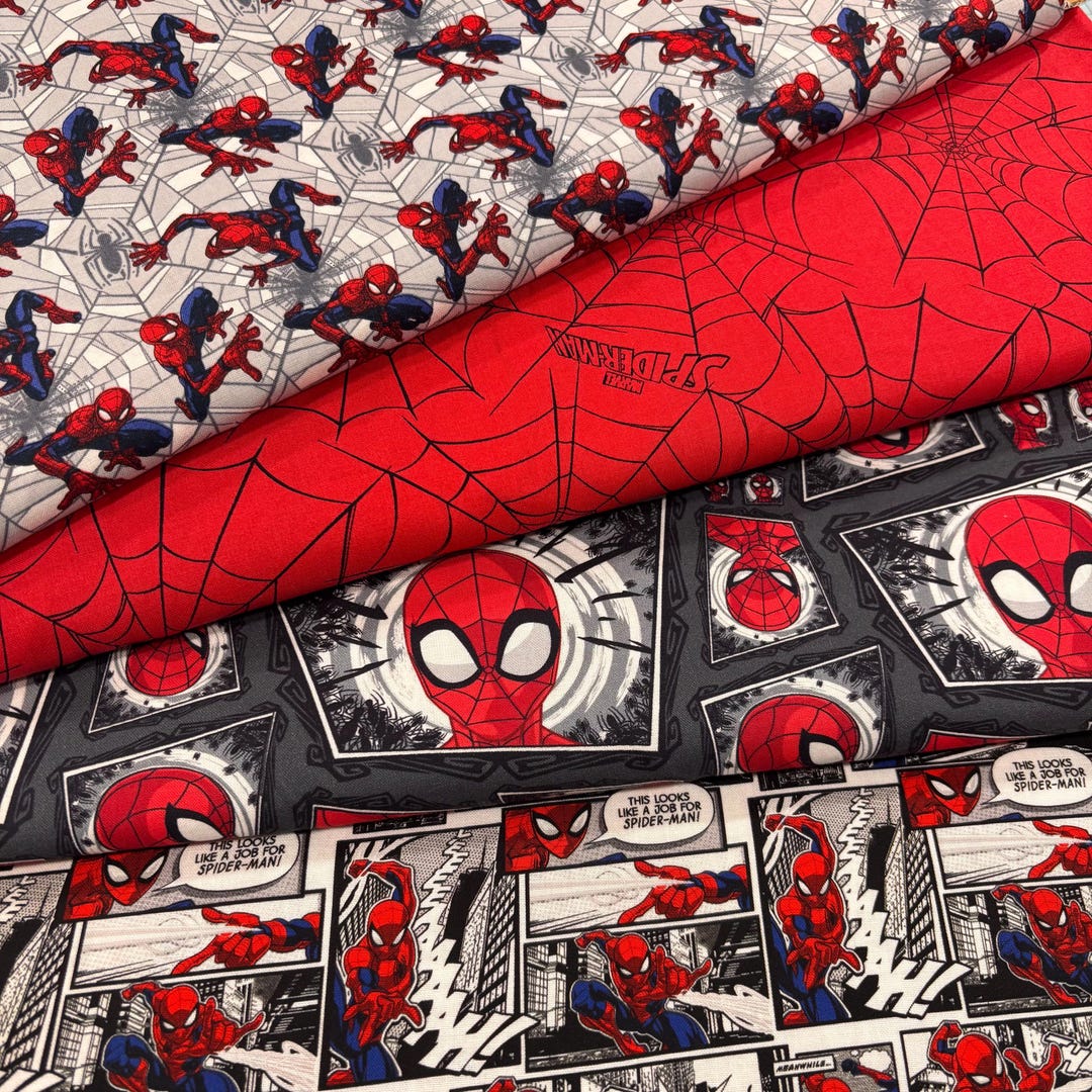 Spider Man Fabric Collection - Etsy