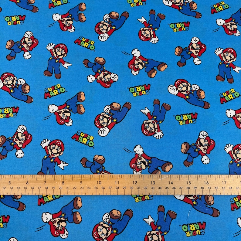 Super Mario Bros Fabric Collection 100% Cotton. - Etsy