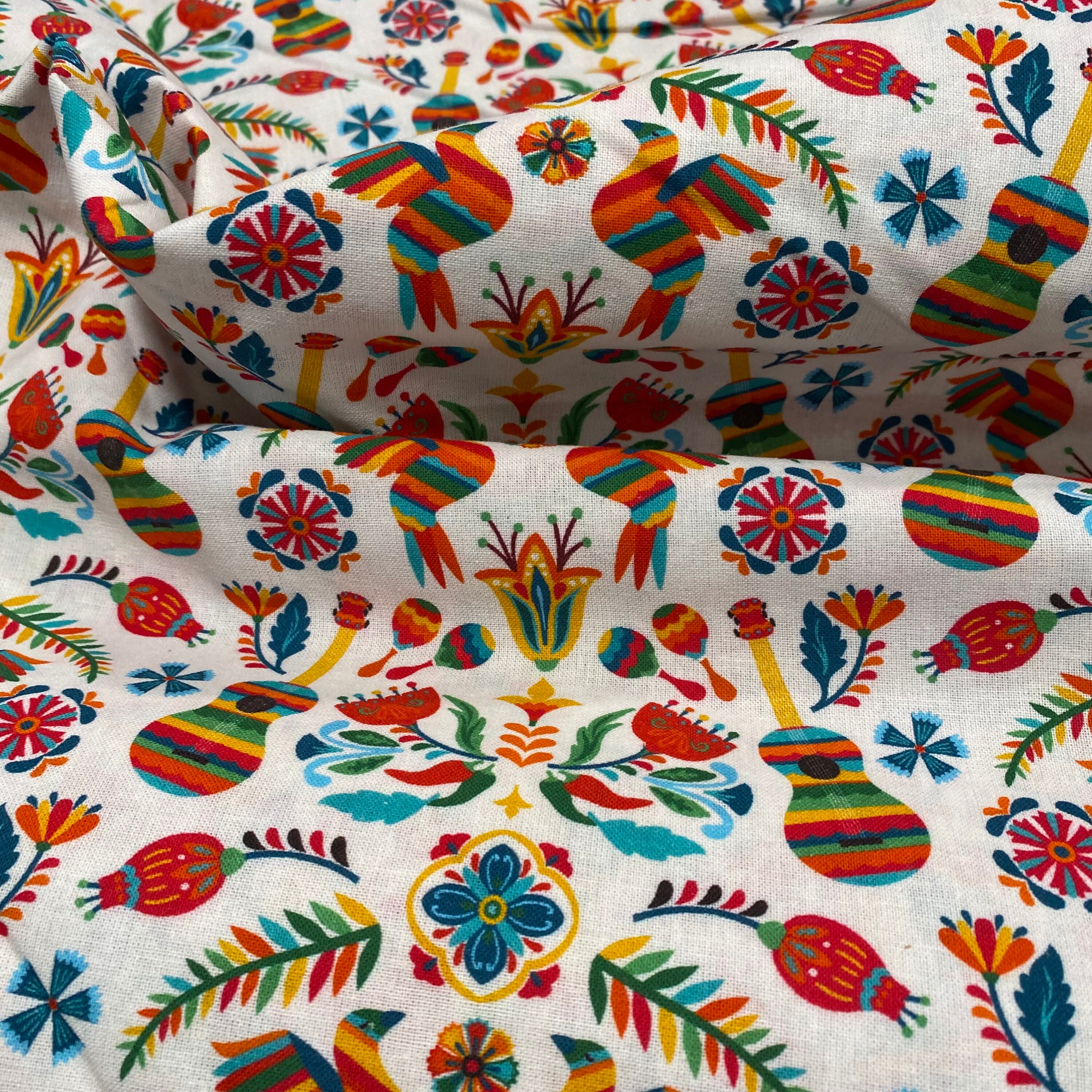 Latino Cotton Fabric. Hispanic Heritage Fabric. Spanish Fabric 100% ...
