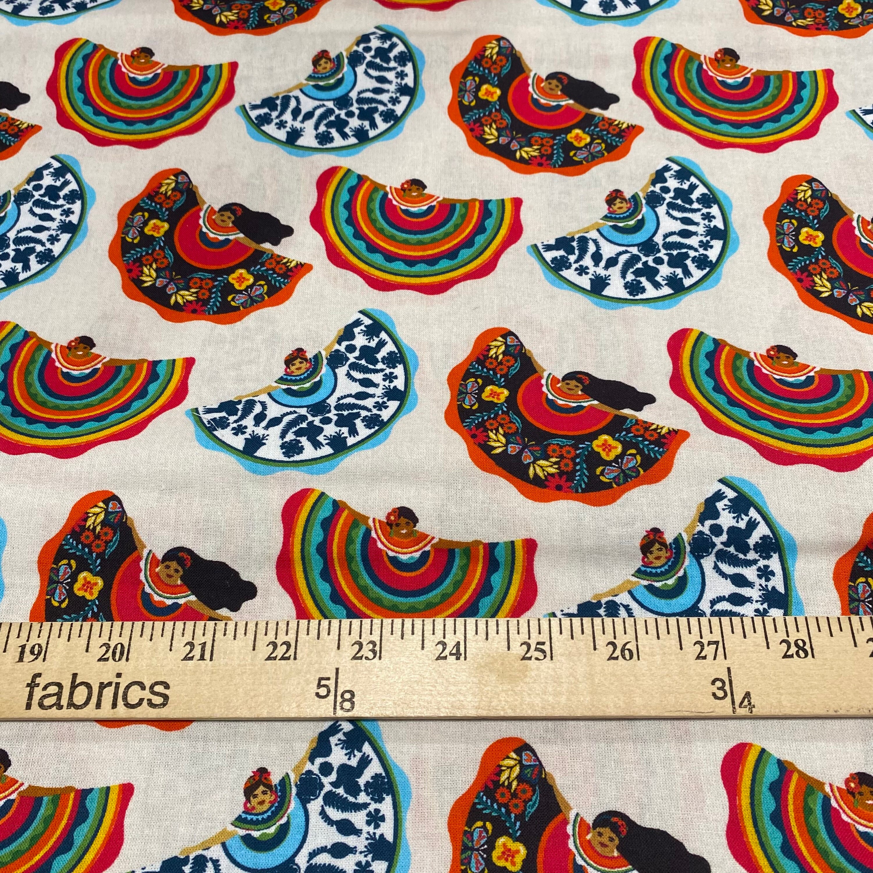 Latino Cotton Fabric. Hispanic Heritage Fabric. Spanish Fabric 100% ...