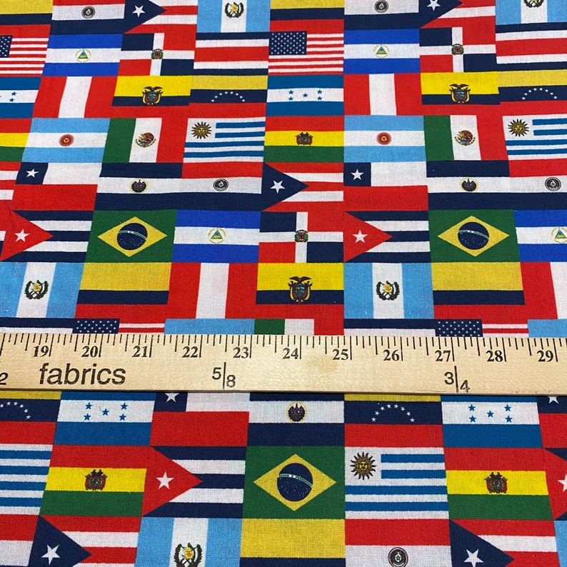 Latino Cotton Fabric. Hispanic Heritage Fabric. Spanish Fabric 100% ...