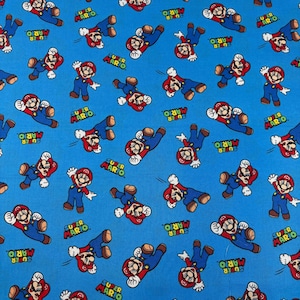Super Mario Bros Fabric Collection 100% Cotton. - Etsy