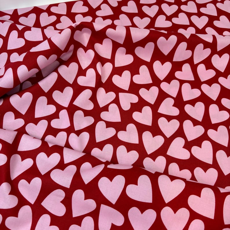 Valentines Day Hearts Fabric Collection 100% Cotton - Etsy