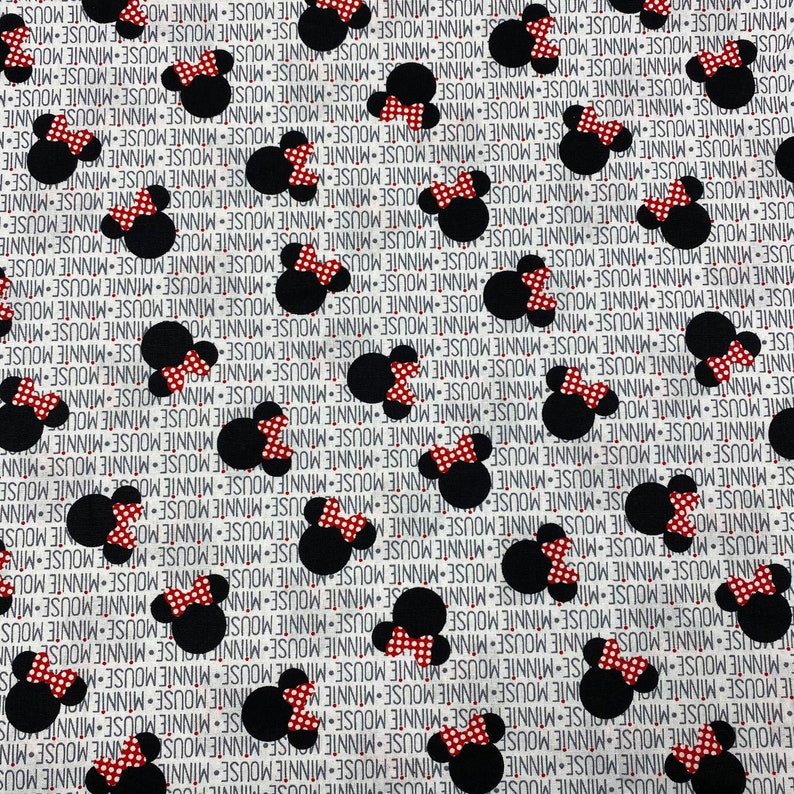 Minnie Mouse and Mickey Mouse Fabric Collection | Etsy