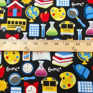 School Themed Fabric 100% Cotton. Sold by the Half Yard - Etsy