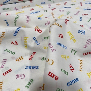 School Themed Fabric 100% Cotton. Sold by the Half Yard - Etsy
