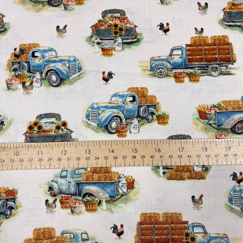 Farm Theme Style Fabric Made of 100% Cotton - Etsy
