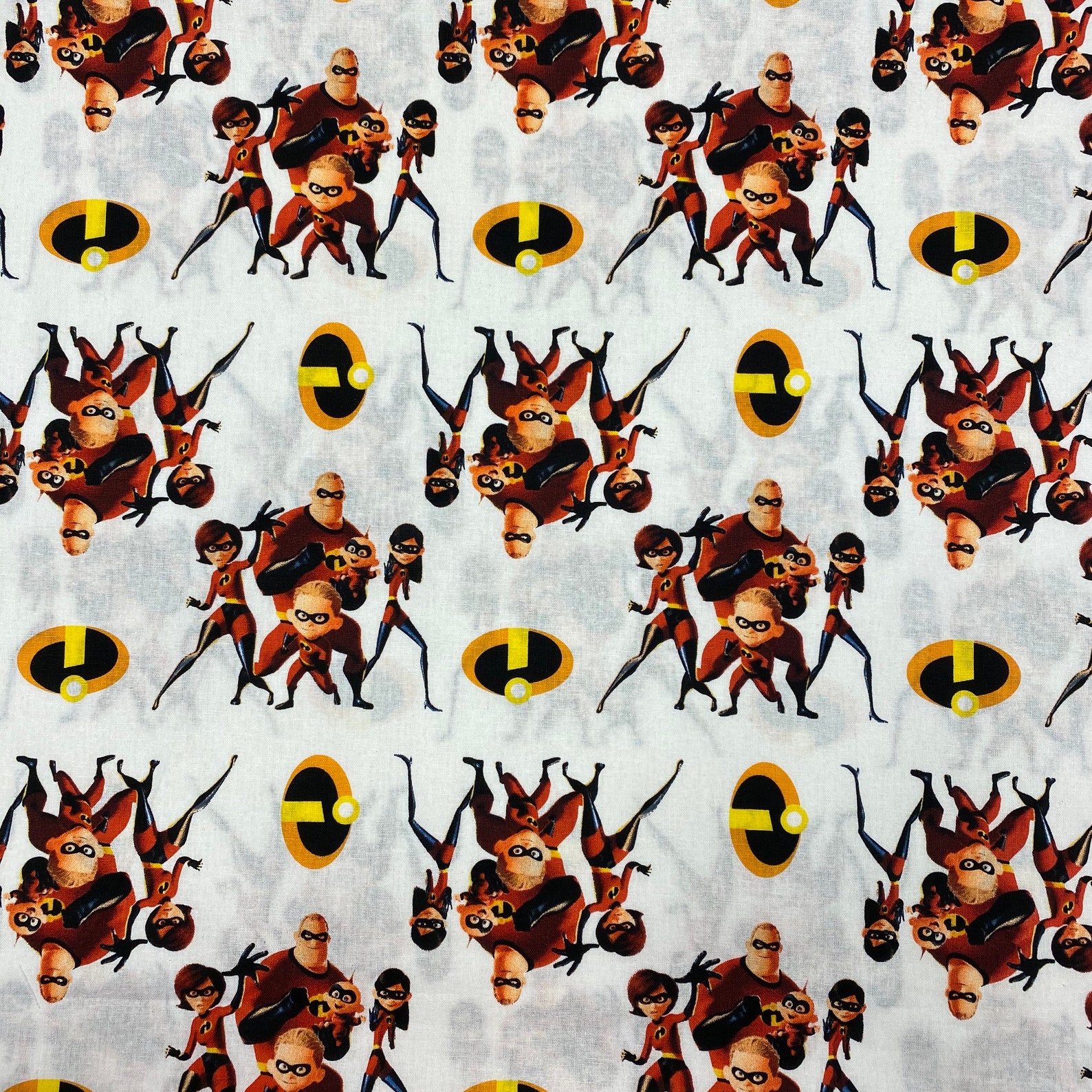 The Incredibles Cotton Fabric - Etsy
