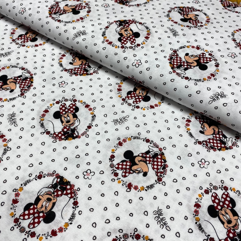 Minnie Mouse and Mickey Mouse Fabric Collection | Etsy