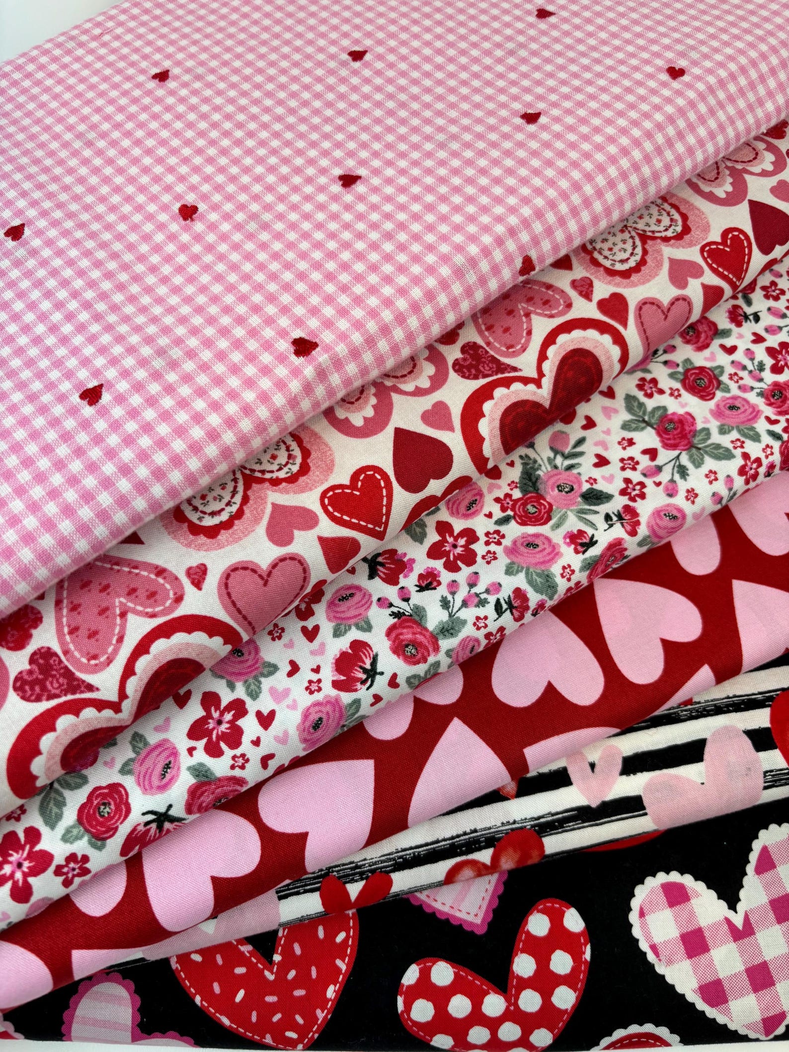 Valentines Day Hearts Fabric Collection 100% Cotton - Etsy