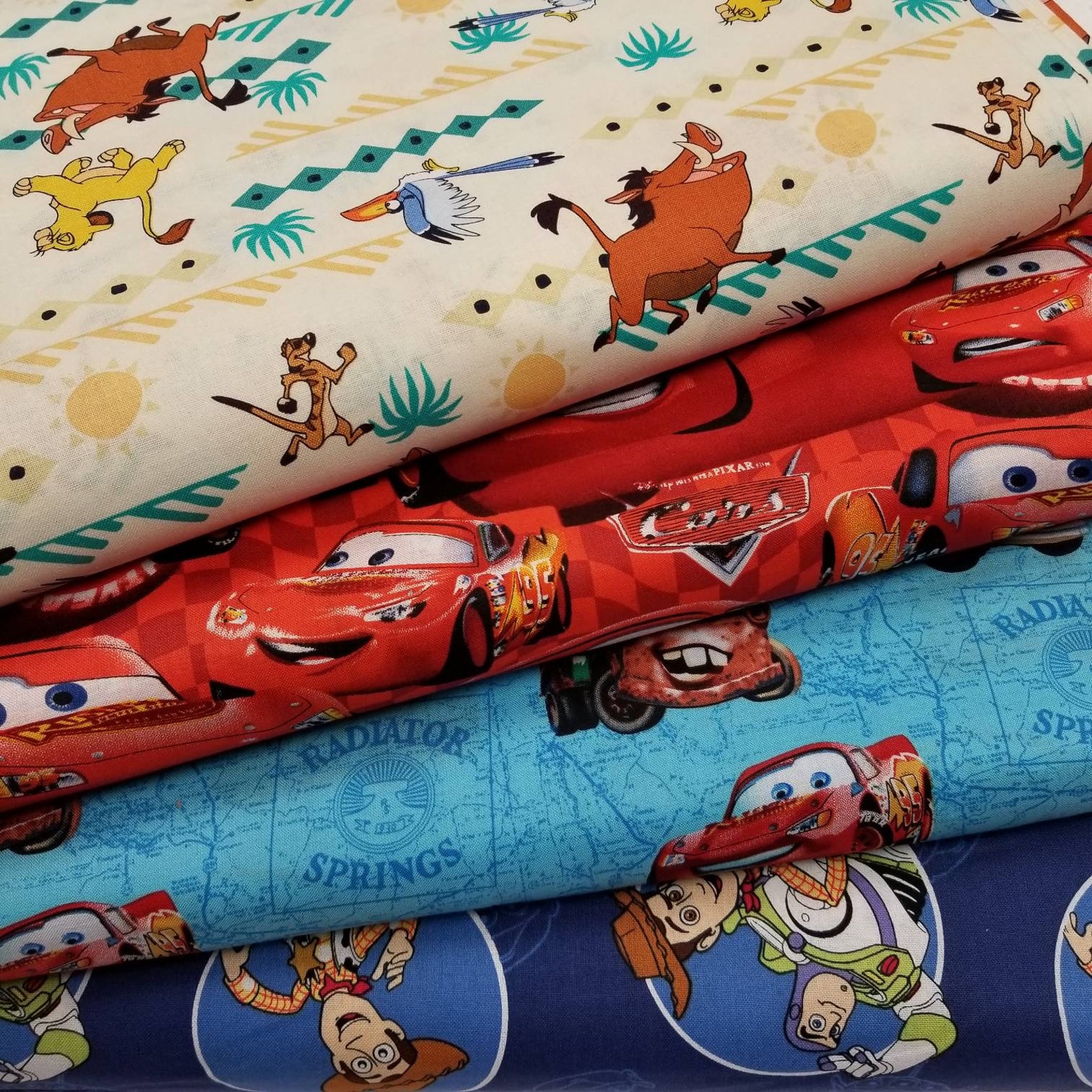Disney Cartoons Fabric Collection Sold by the Half Yard - Etsy