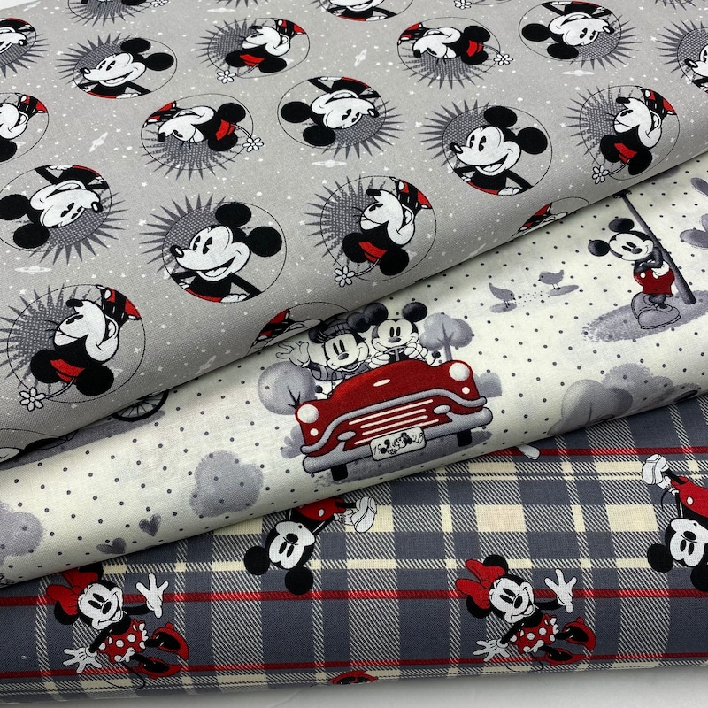 Minnie Mouse Printed Fabric - Etsy