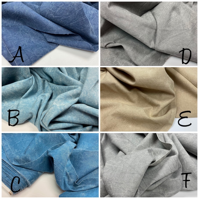 Sold by the Half Yard. Vintage Style Soft Washed Canvas - Etsy