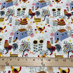 Farm Theme Style Fabric Made of 100% Cotton. Sold by the Half Yard. - Etsy