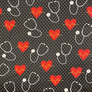 Medical Print Fabric. 100% Cotton. Sold by the Half Yard. - Etsy