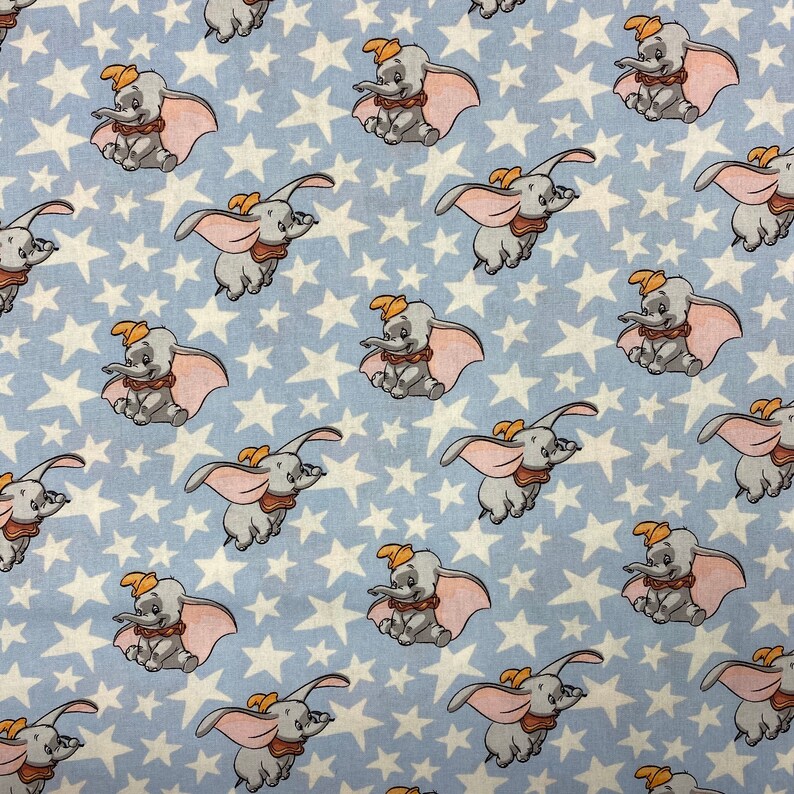 Disney Dumbo cotton fabric | Etsy