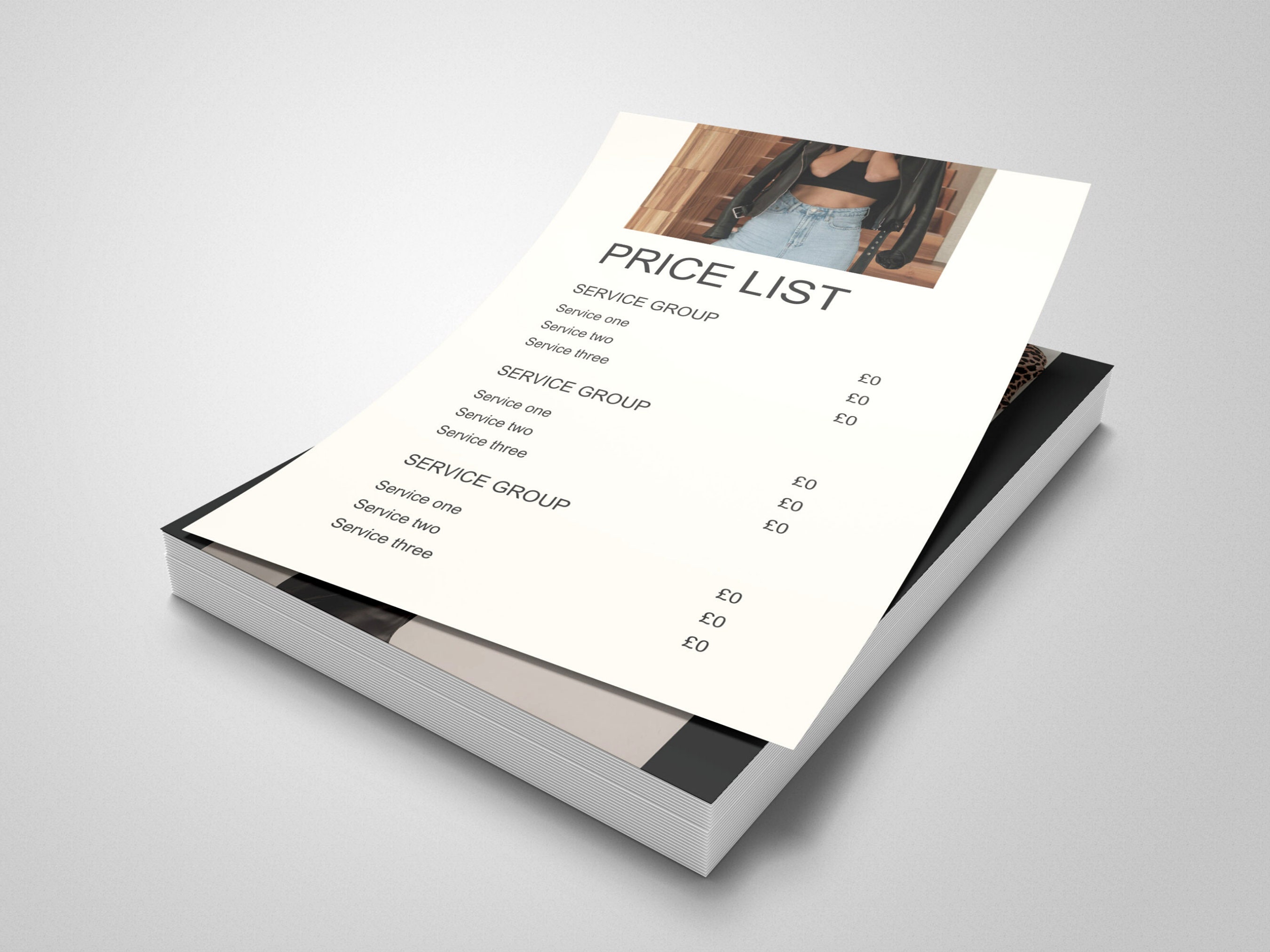 Price List Flyer Brochure Template Editable Canva Template Price List ...