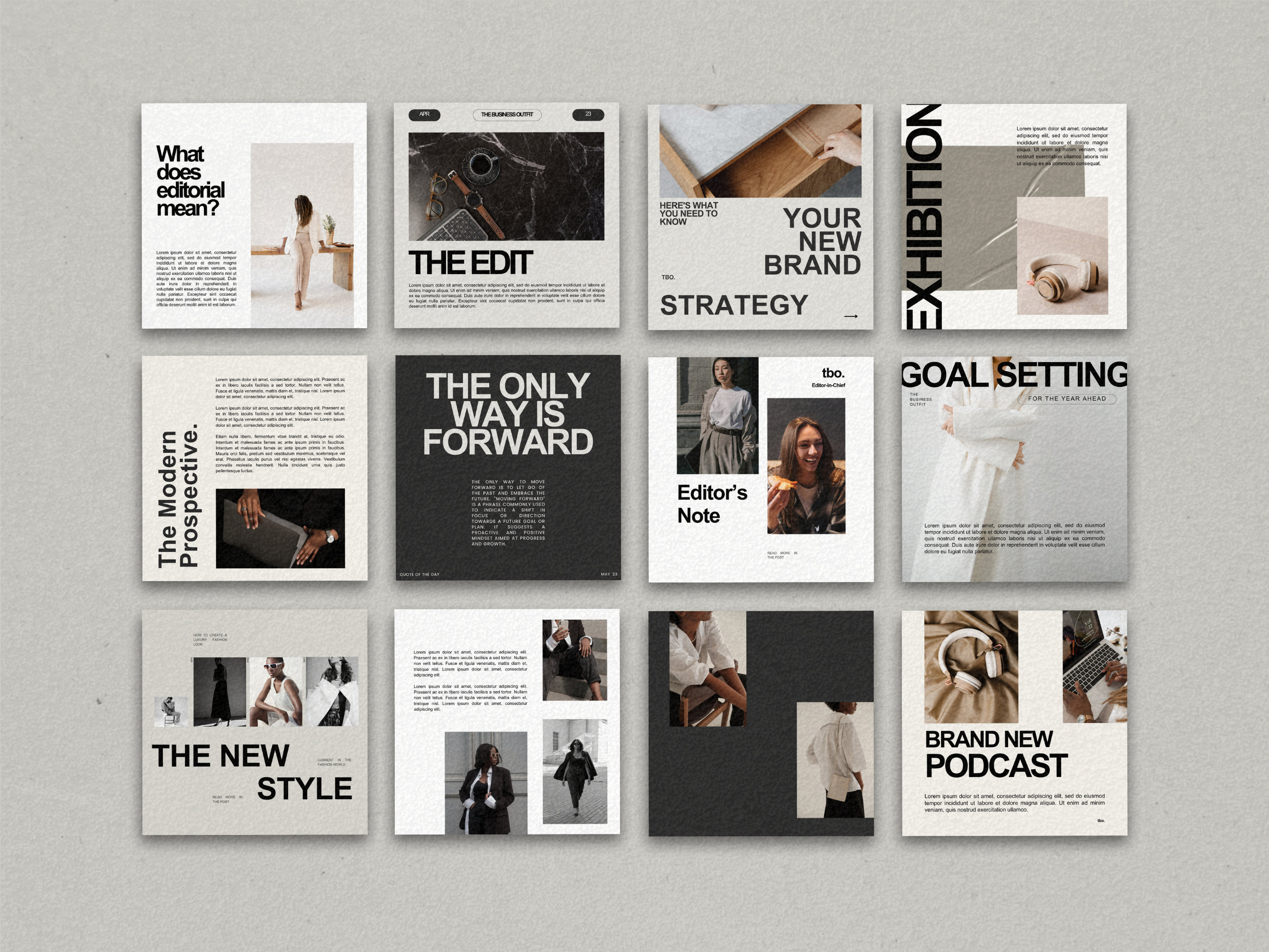 150 Bold Editorial Aesthetic Instagram Posts Editable Canva - Etsy UK