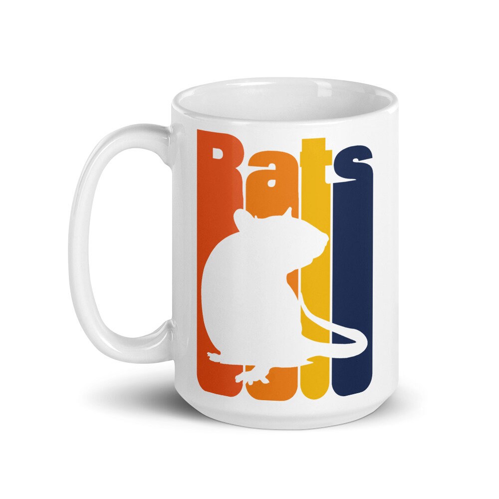 RATS | White Mug | gift for a Holder of Fancy Rats | Drink Ware for ...