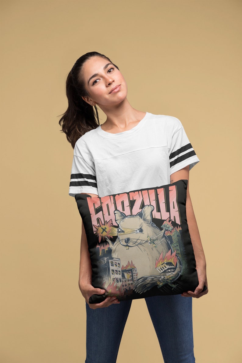 Funny Cool GOOZILLA Pillow DEGUZILLA Gift for Degu Holders | Etsy