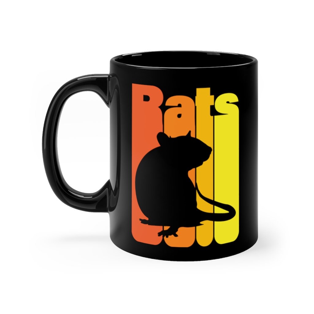 RATS Black Mug Gift for a Holder of Fancy Rats Drink | Etsy