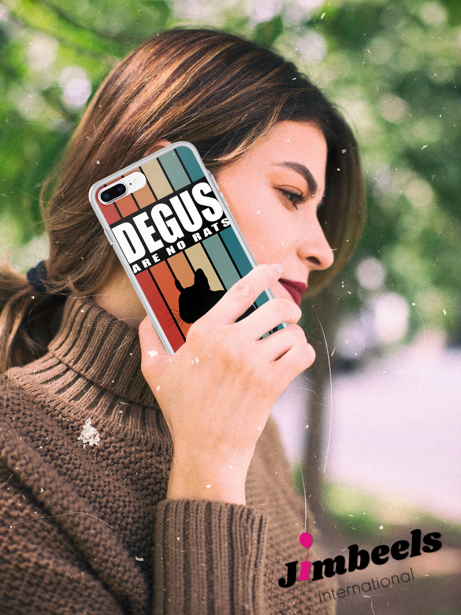 Degus Are No Rats | iPhone Case | With Vintage Stripes | Perfect Gift ...