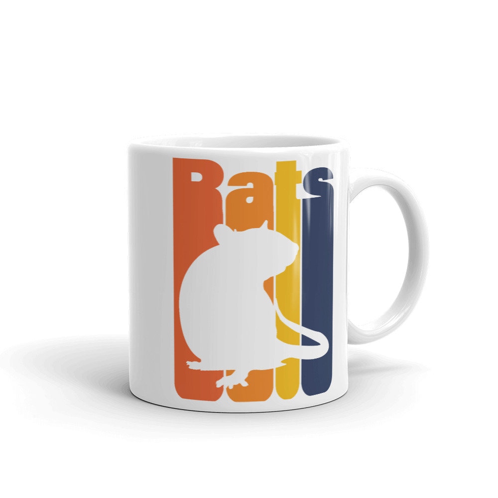 RATS | White Mug | gift for a Holder of Fancy Rats | Drink Ware for ...