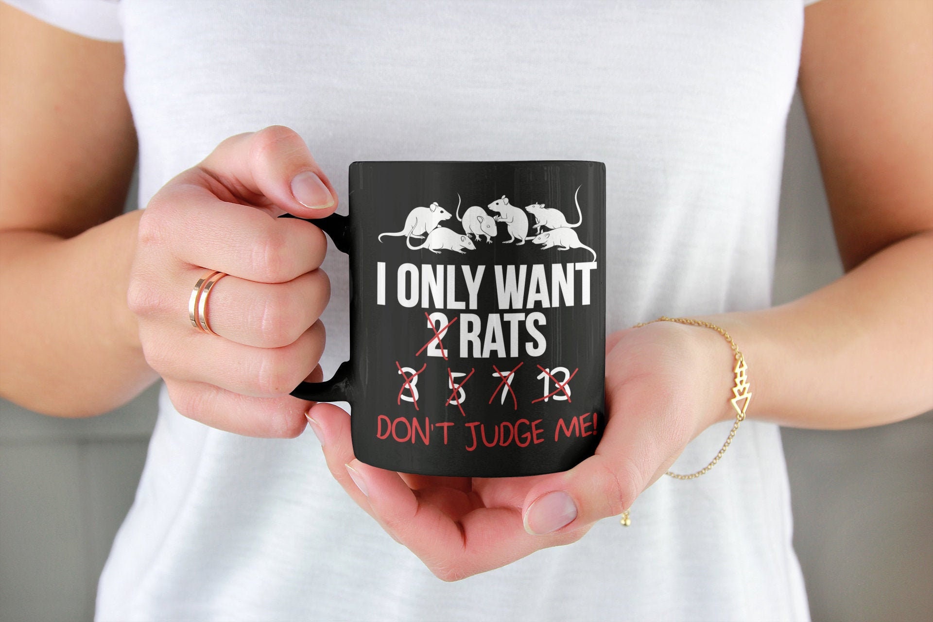 Funny Rat Saying | Pet Rat Gift Black Mug 11oz | Fancy Rat Merch | I ...