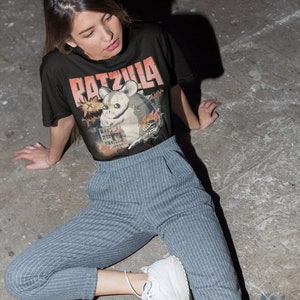 Funny Cool RATZILLA CUTE VERSION Unisex Shirt Gift for Rat Holders Rats ...