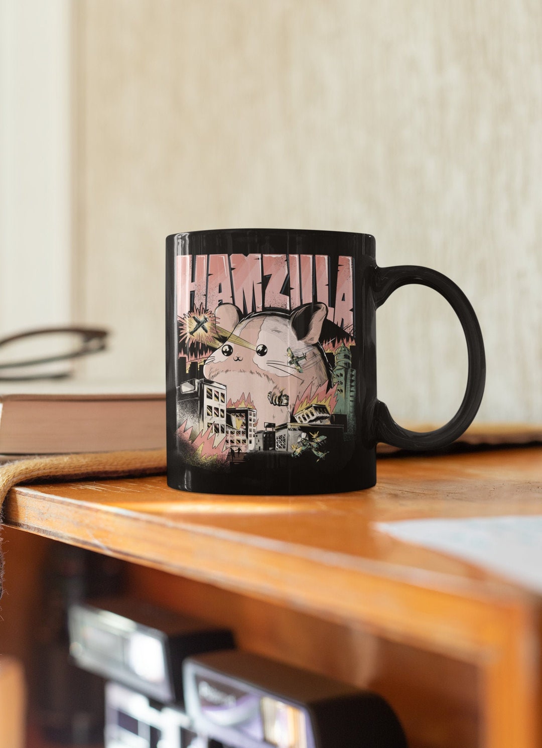 HAMZILLA Black Cup Hámster divertido diciendo Hámster enano Hámster ...