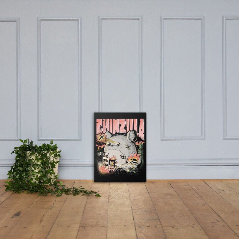 Chinzilla Canvas Gift for Owners & Holders of Chinchillas | Etsy