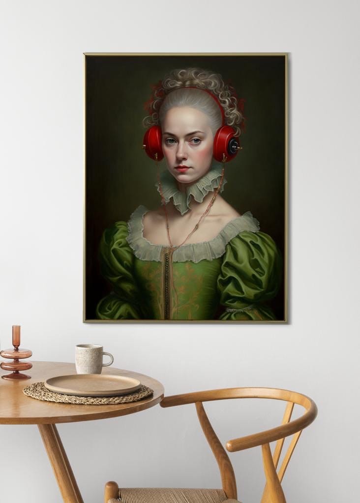 Just Jammin’ | Altered Art Portrait, Altered Portrait, Eclectic Wall ...