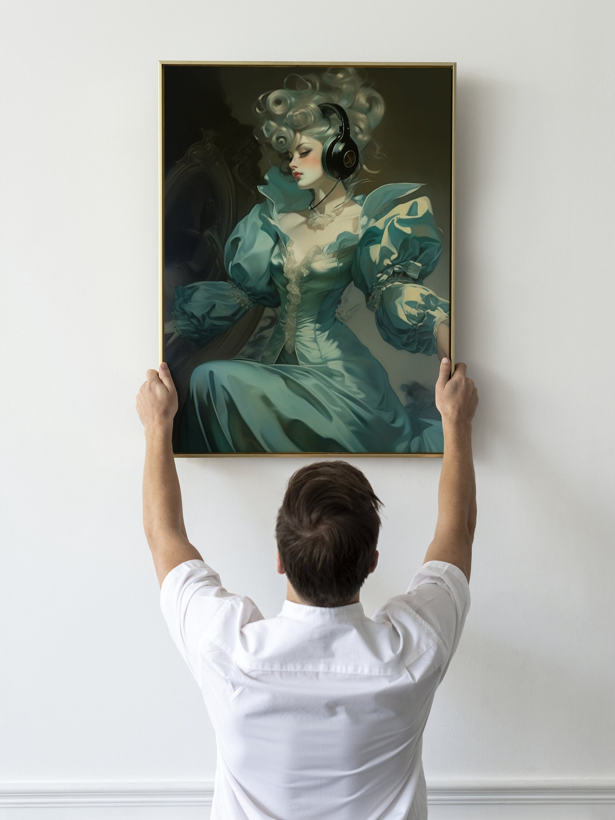 The Gamer Altered Art Portrait, Altered Portrait, Eclectic Wall Art ...