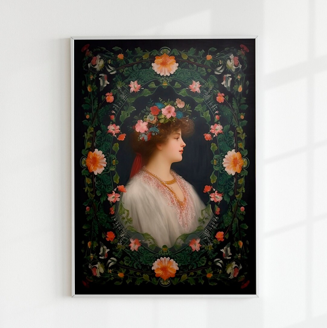 The Muse | Neoclassical Renaissance Art, Vintage Female Portrait ...