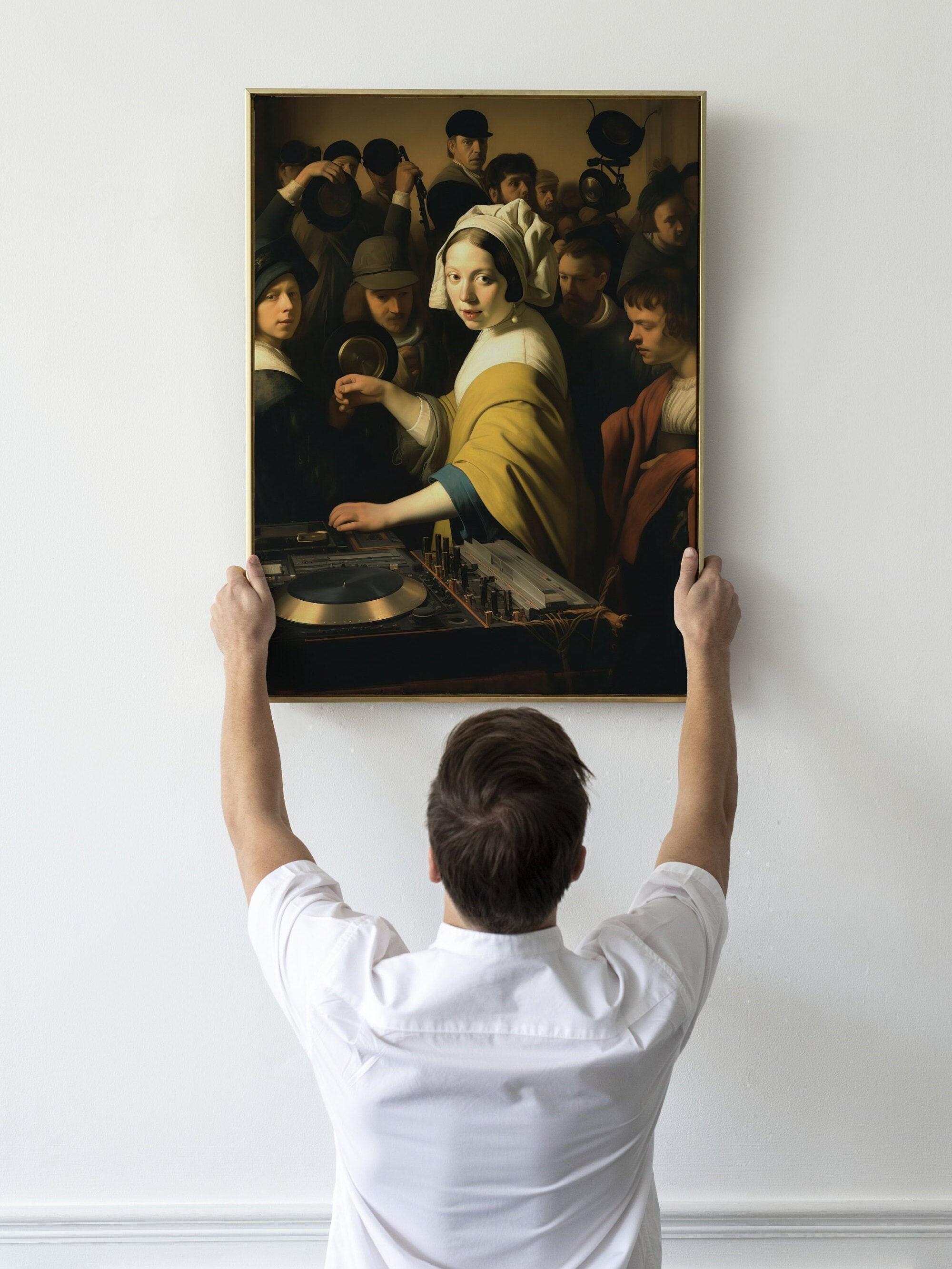 Renaissance Party Altered Art Painting Vintage Parody & - Etsy