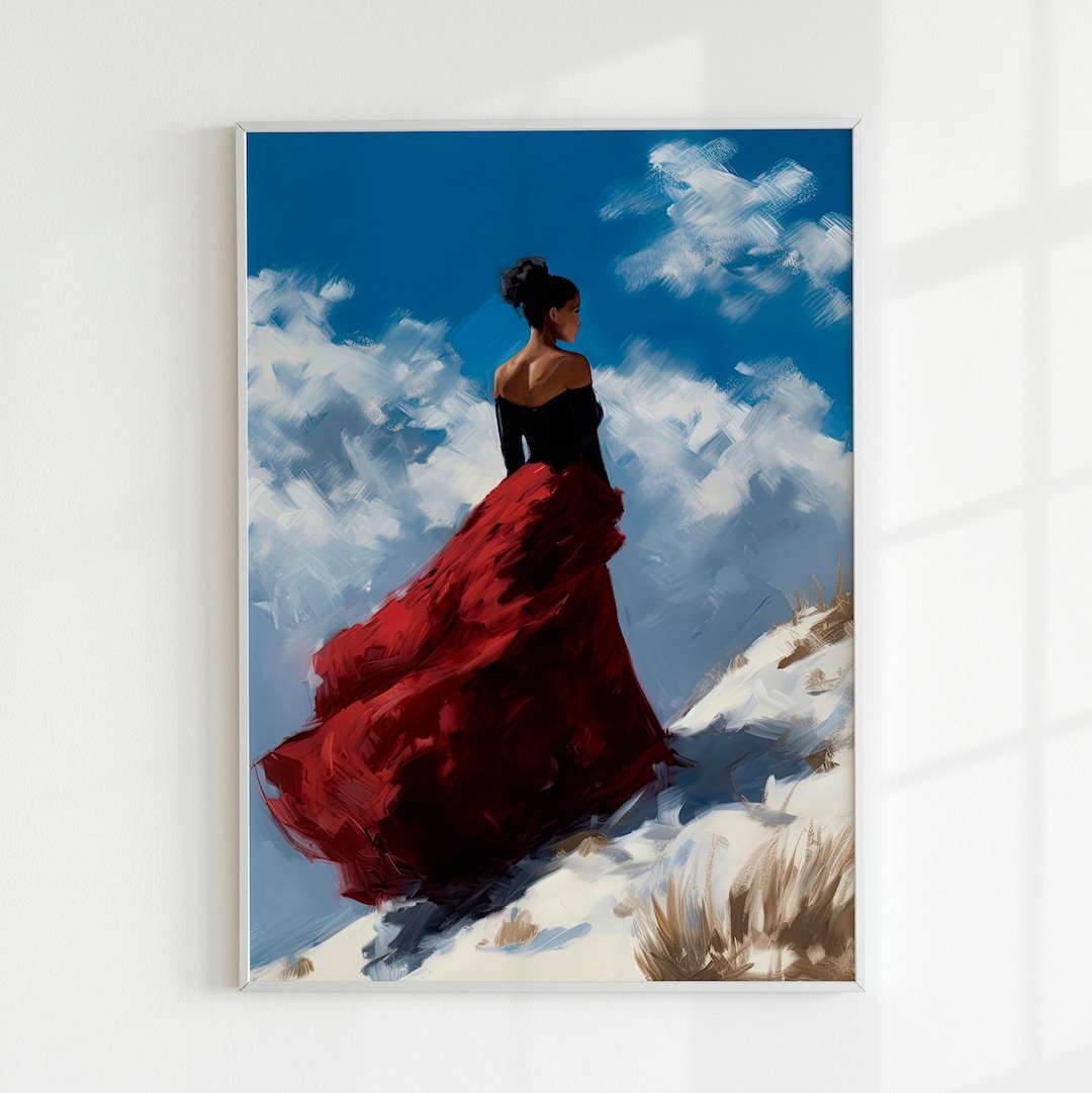 Windy Day | Vintage Winter Painting, Antique Snow Art, Vintage Winter ...