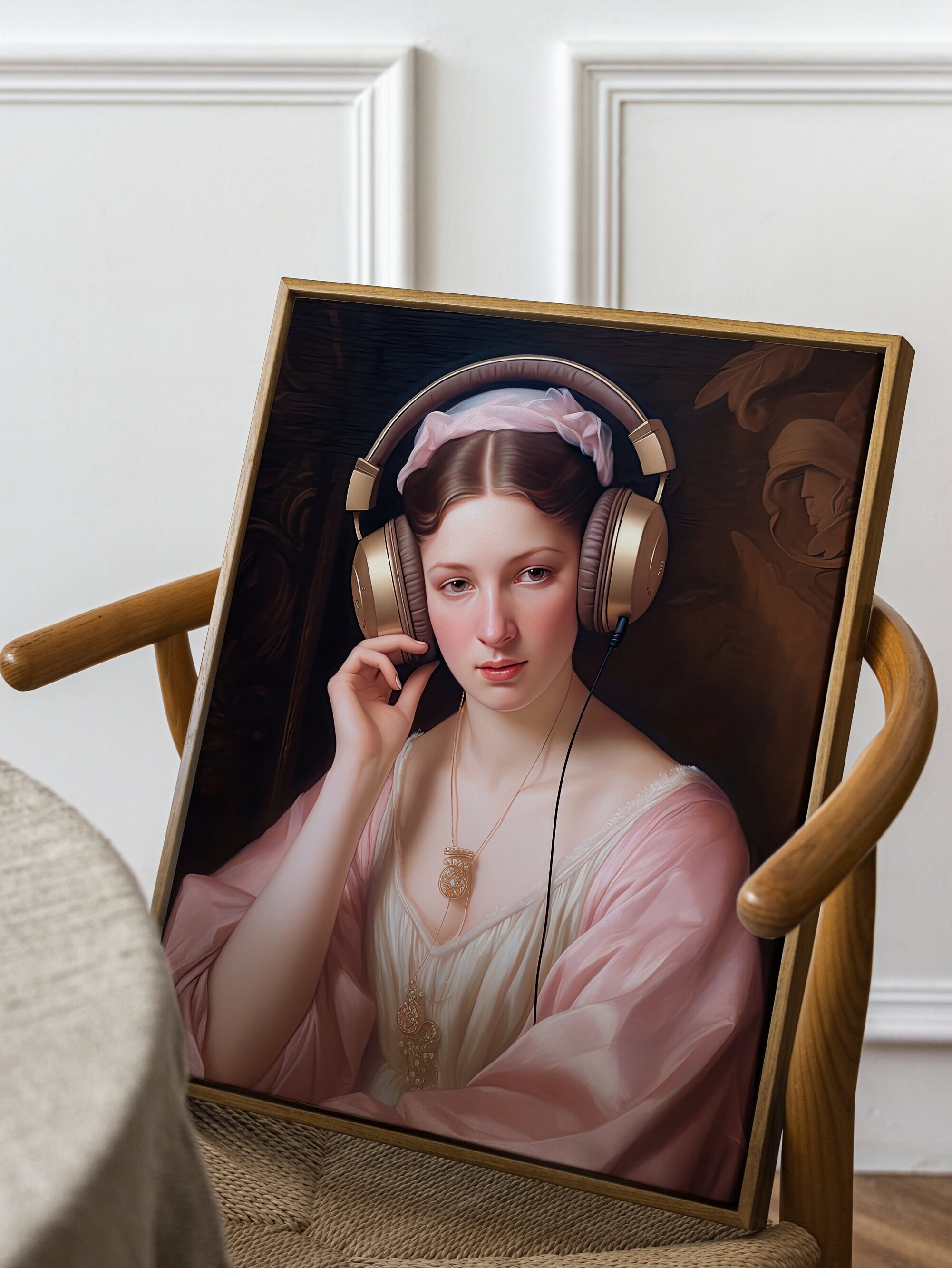 Ethereal Playlist Altered Art Portrait, Quirky Wall Art, Eclectic Wall ...