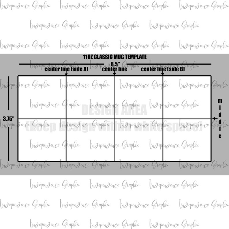 Printable 11 Oz Mug Sublimation Template Size Printable Templates